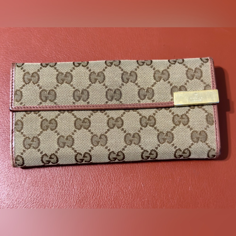Gucci Gg Canvas Long Wallet Long Wallets - Gem